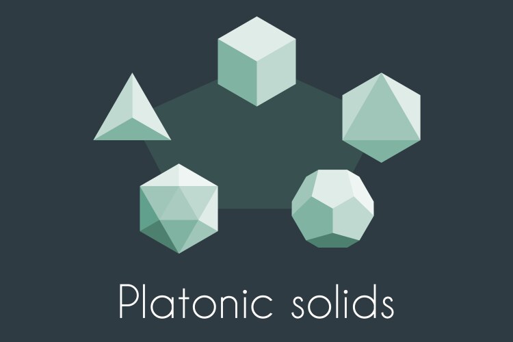 Platonic solids Royalty Free Vector Image - VectorStock