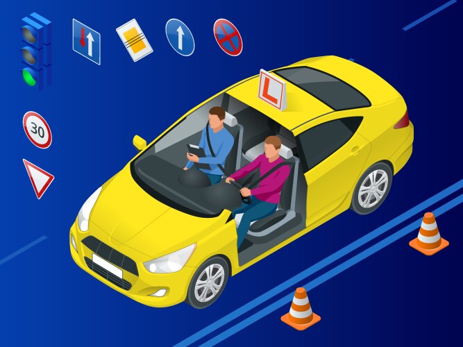 Learner Driver Car Vector Images (over 550)