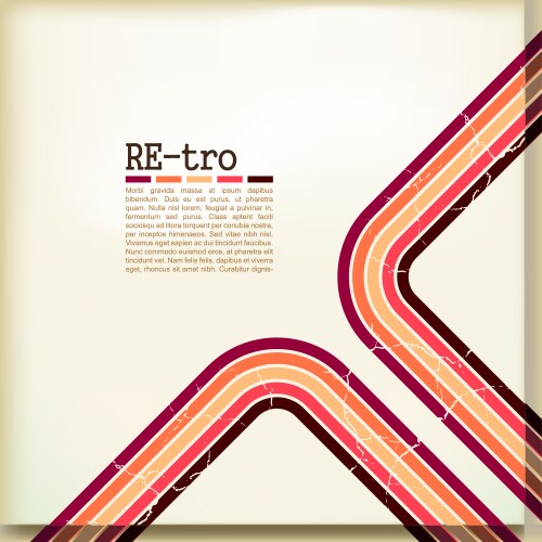 Grunge retro stripe background Royalty Free Vector Image