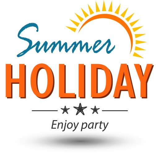 Summer emblem Royalty Free Vector Image - VectorStock