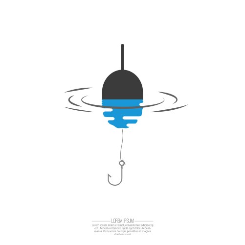 Fishing bobber Royalty Free Vector Image - VectorStock