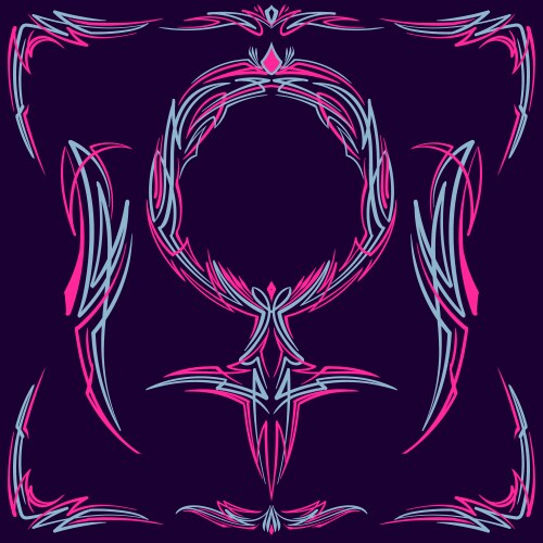 Vintage Pinstripe Art Set – Royalty-Free Vector | VectorStock