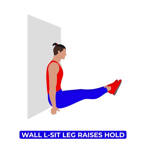 Wall Sit Workout Vector Images (70)