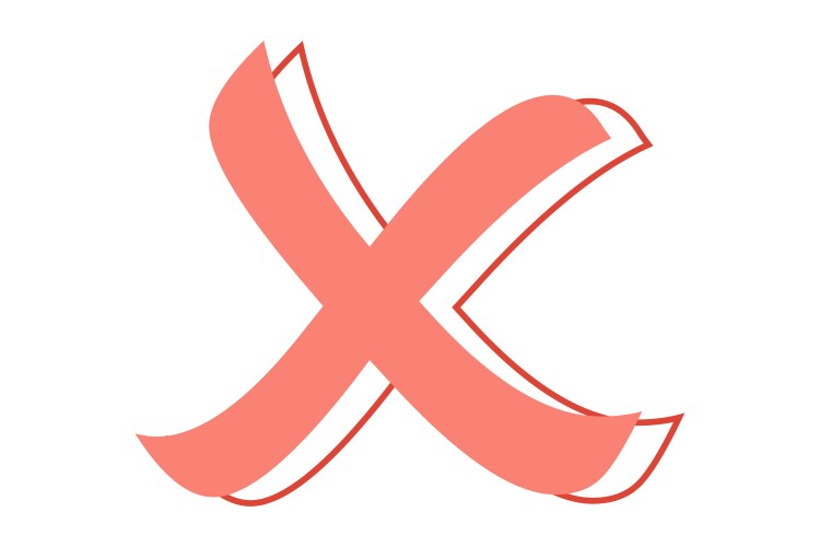 Wrong yes stickers Royalty Free Vector Image - VectorStock