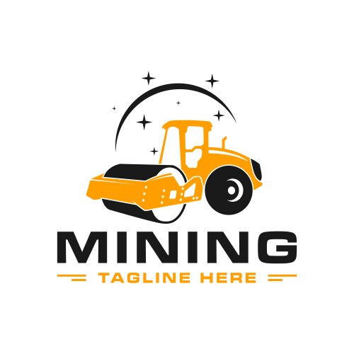 Asphalt paving machine isolated Royalty Free Vector Image