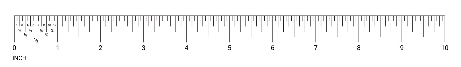 Ruler cm measurement numbers scale Royalty Free Vector Image