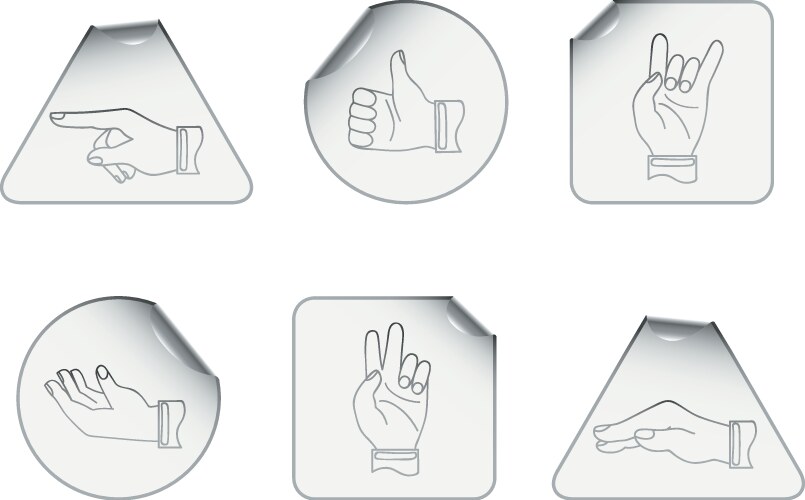 Hand drawn warning sign icons Royalty Free Vector Image