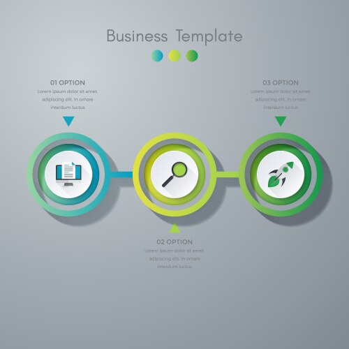 Infographics three options Royalty Free Vector Image