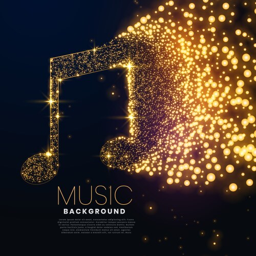 Shiny bright diamond music note symbol with heart Vector Image