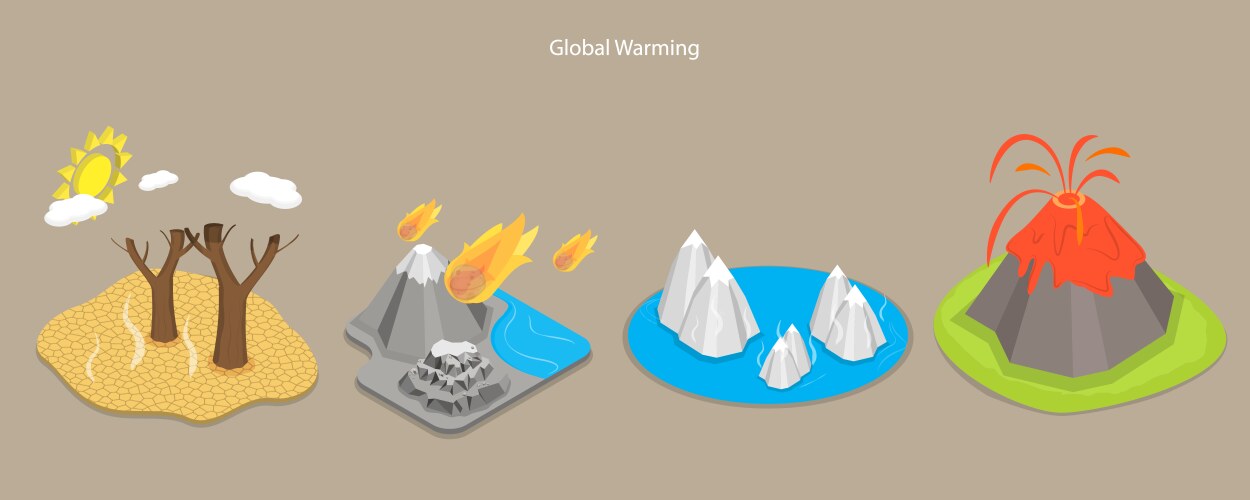 3d isometric flat Royalty Free Vector Image - VectorStock