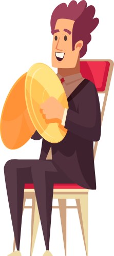 Cartoon opera singer Royalty Free Vector Image