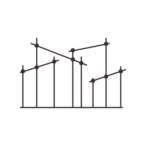 Architect structure logo design Royalty Free Vector Image