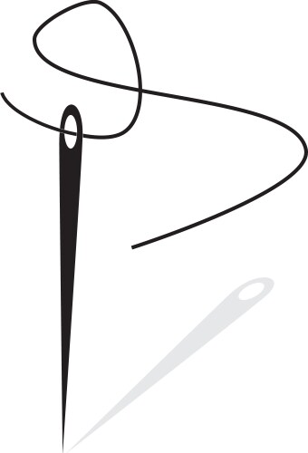 Sewing machine needle spool of thread and buttons Vector Image