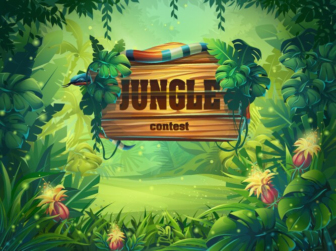 Cartoon Jungle Background Vector Images (over 66,000)