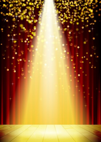 Theater stage background Royalty Free Vector Image