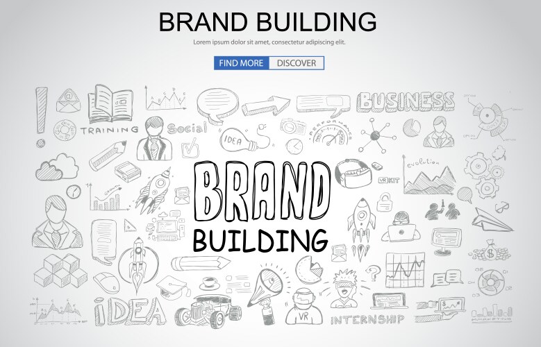 Branding banner web icon for business and digital Vector Image