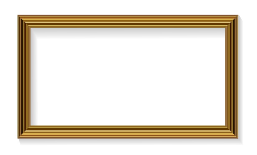 Gold frame Royalty Free Vector Image - VectorStock