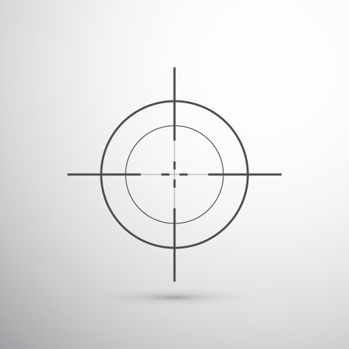 Crosshair icon set target mouse cursor pointers Vector Image