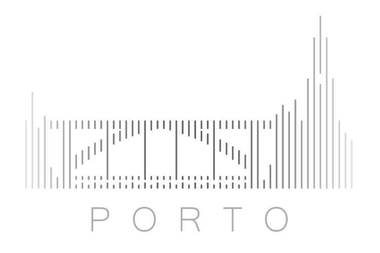 Portugal porto architecture line skyline Vector Image