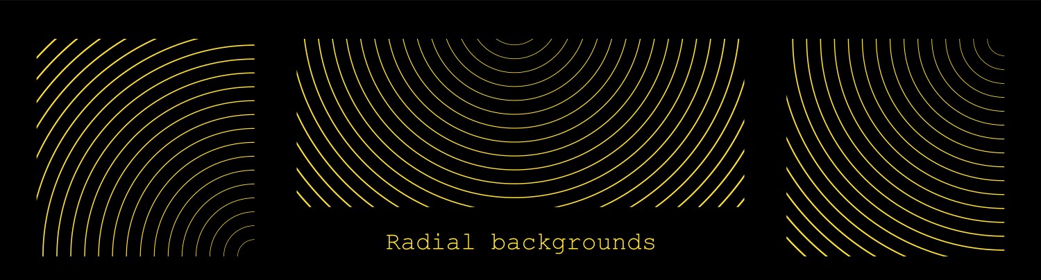 Sound wave irradiation or circular vibrations Vector Image