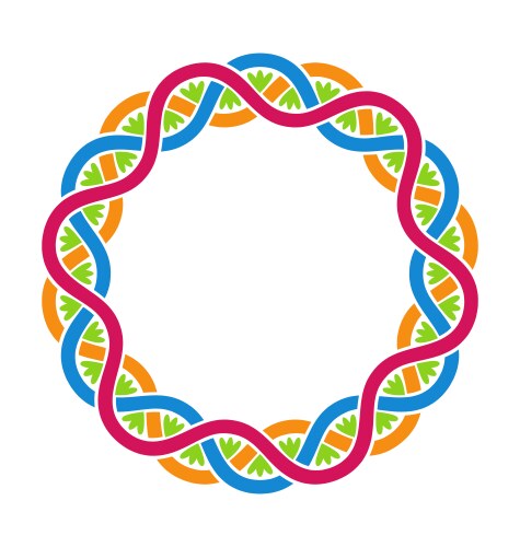 Round framework torn paper circle border Vector Image