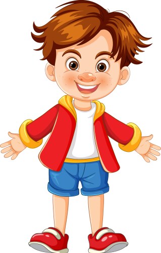 Young boy cartoon crying Royalty Free Vector Image