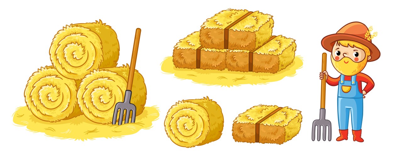 Hay Cartoon Vector Images (over 6,000)