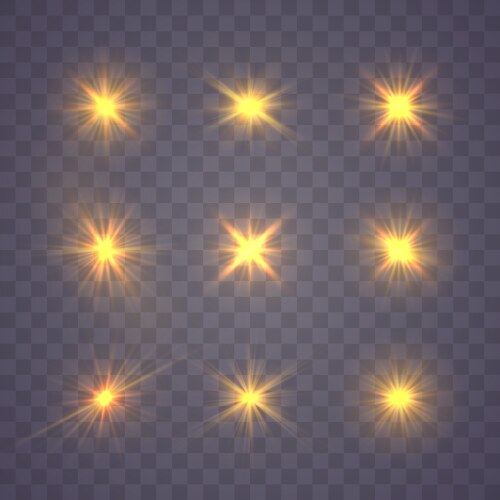 Star particles flash Royalty Free Vector Image