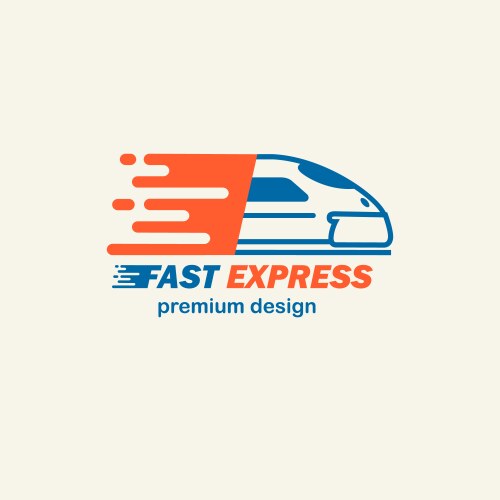 Fast train Royalty Free Vector Image - VectorStock
