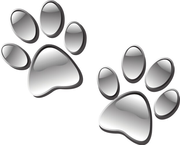 Paw print Royalty Free Vector Image - VectorStock