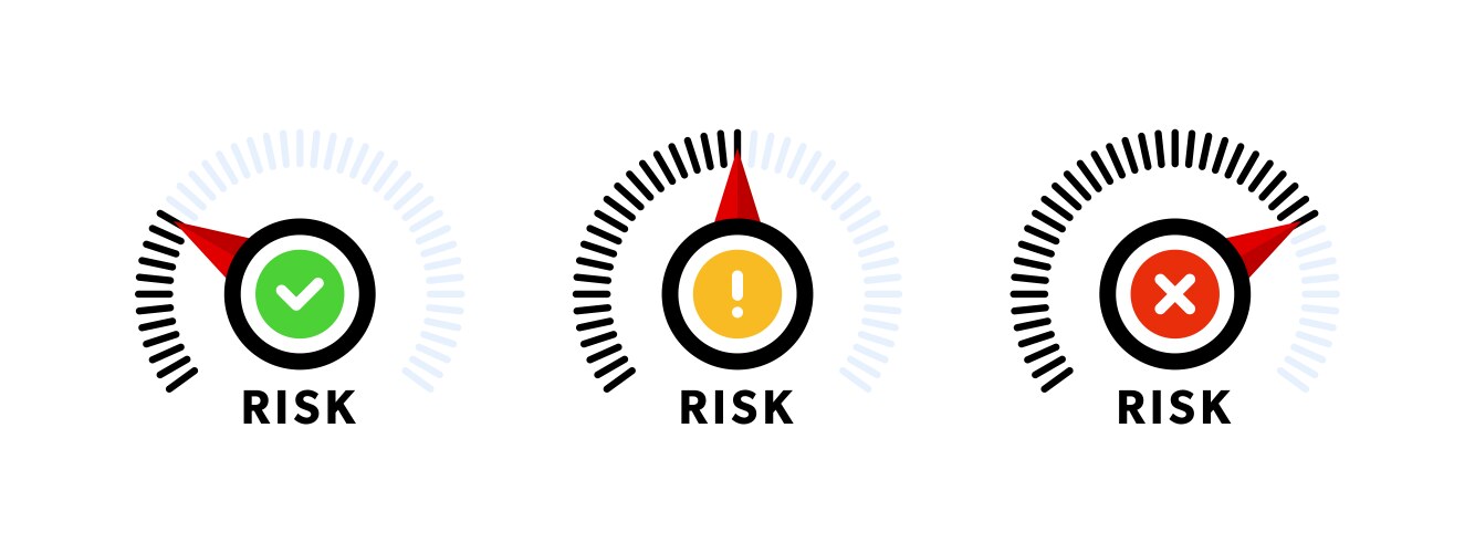 Low Medium High Risk Vector Images (over 630)