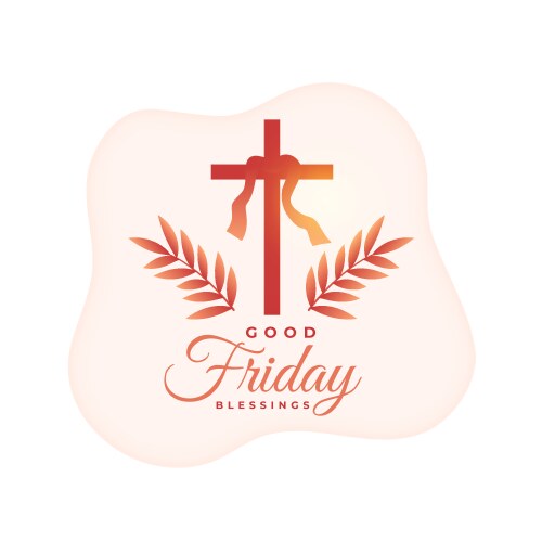 Beautiful good friday religious card Royalty Free Vector