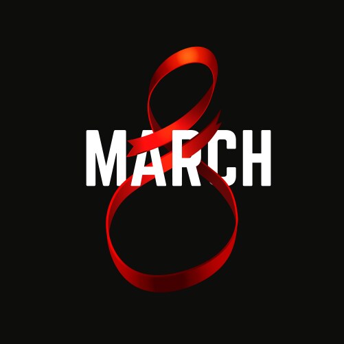 March 8 the figure Royalty Free Vector Image - VectorStock