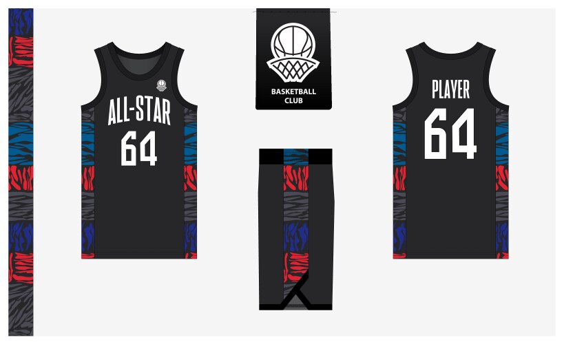 Basketball jersey mockup Vector Images & Graphics for Commercial Use ...