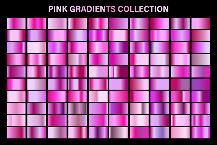 Colorful gradients set Royalty Free Vector Image