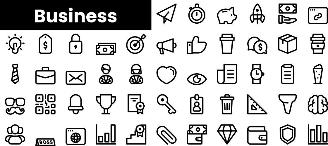 Set of outline human organ icons minimalist thin Vector Image