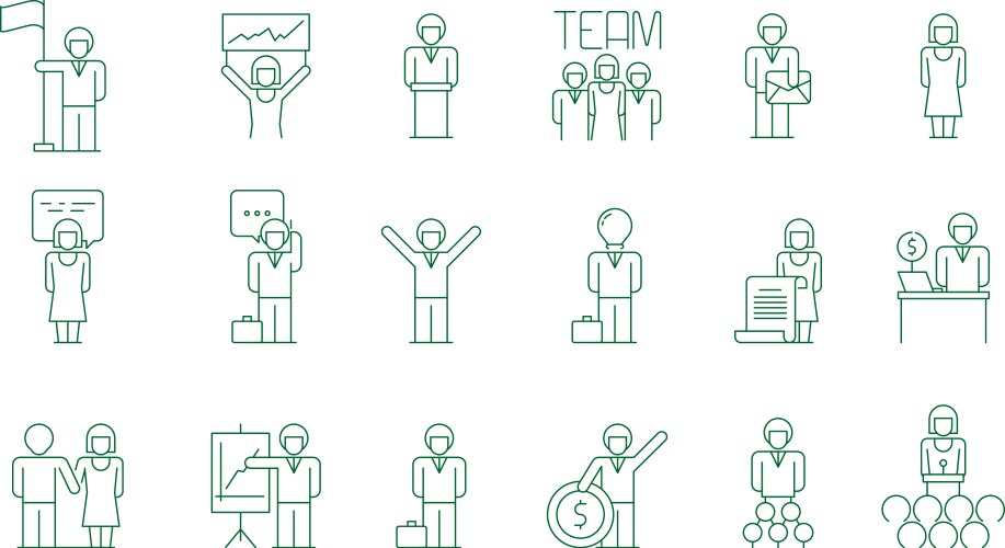 Business group icon office work people team Vector Image