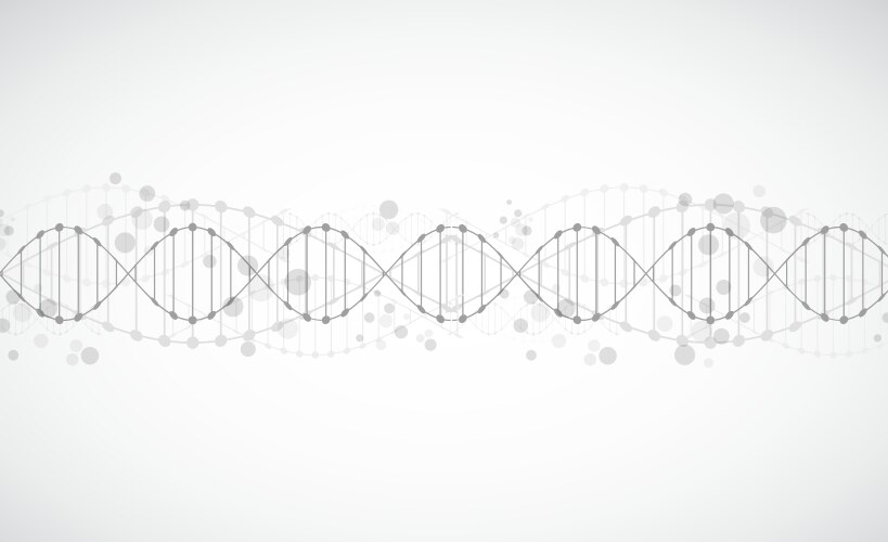Science template wallpaper or banner with a dna Vector Image