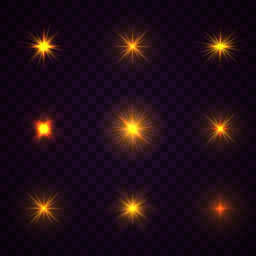 Star particles flash Royalty Free Vector Image