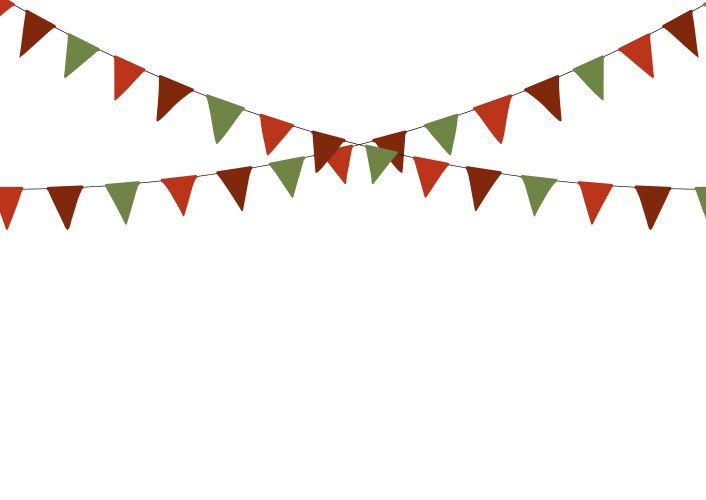 Chinese triangle flag hanging Royalty Free Vector Image