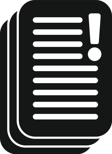 Request mark disclaimer icon simple modern Vector Image