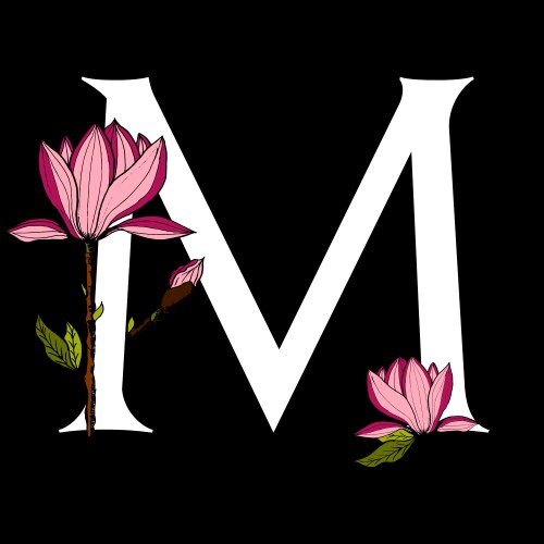 Pink Letter M Vector Images (over 1,100)