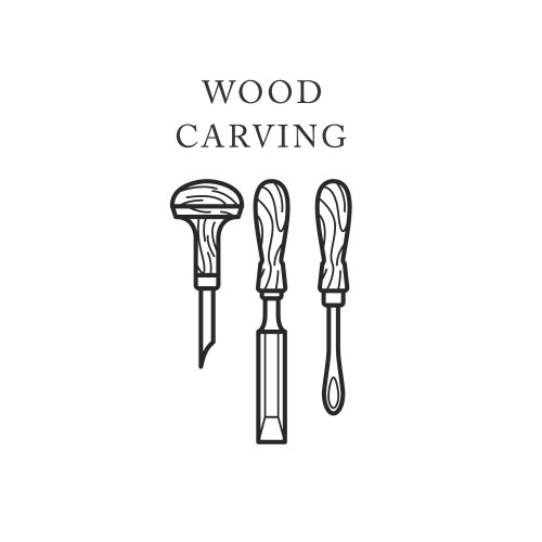 Wood Carving Logo Vector Images (over 1,100)