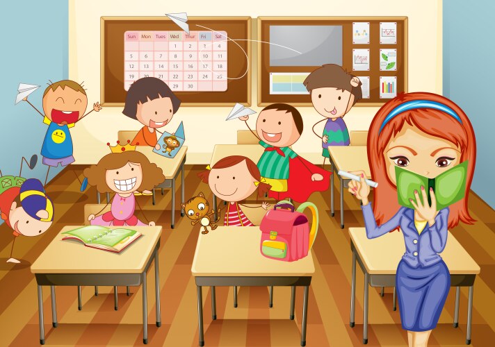 Classroom Cartoon Vector Images (over 36,000)