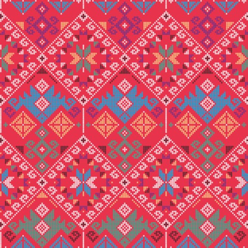 Yakan cloth inspired seamless pattern Royalty Free Vector