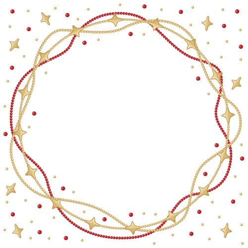 Round bracelet featuring a star shaped pendant Vector Image