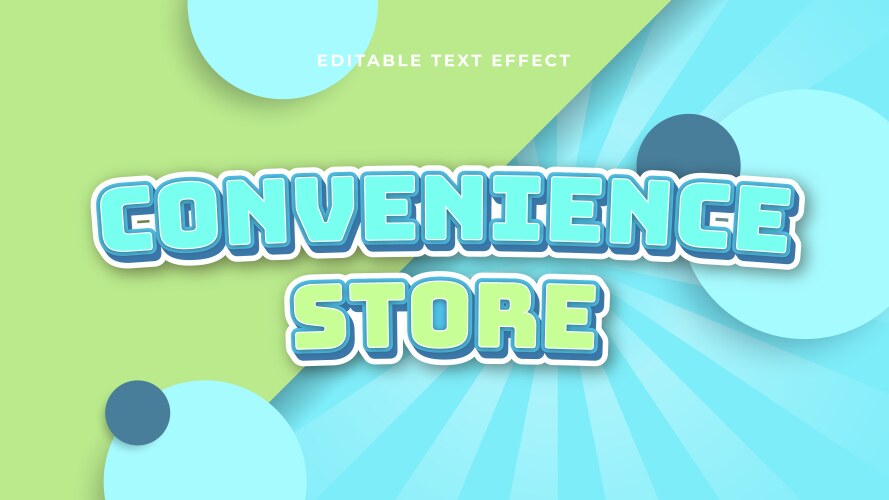 Blue white and yellow convenience 3d editable Vector Image