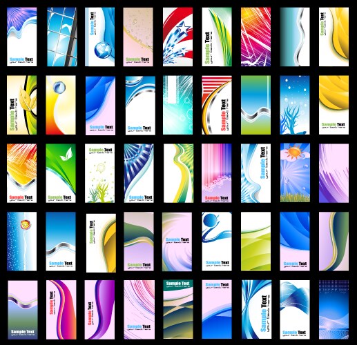 Concept business card Royalty Free Vector Image