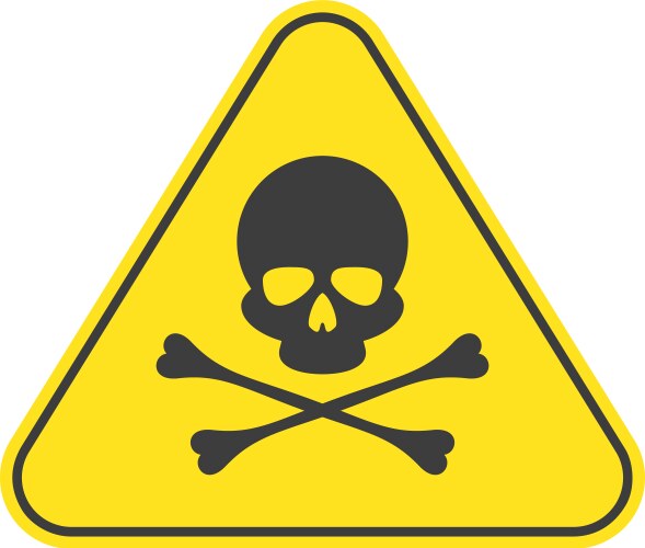 Danger sign Royalty Free Vector Image - VectorStock