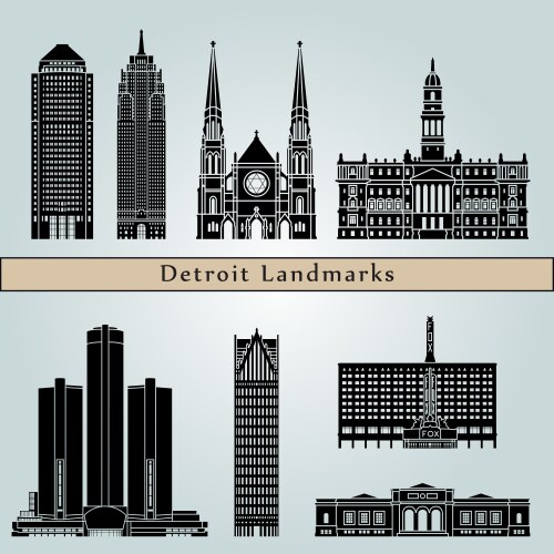 Detroit Skyline Vector Images (over 230)